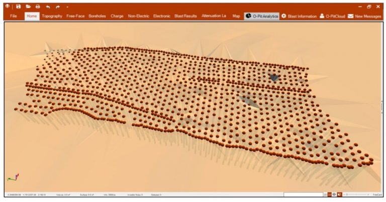 Figure 3 – Blast Design 2- O-Pitblast®